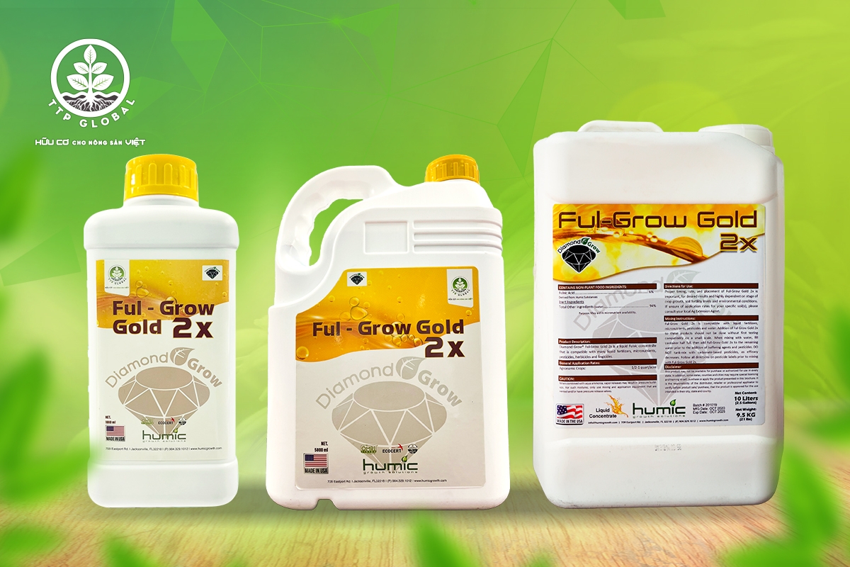 FuI Grow Gold 2X - Siêu phẩm phân bón hữu cơ cho nhà vườn